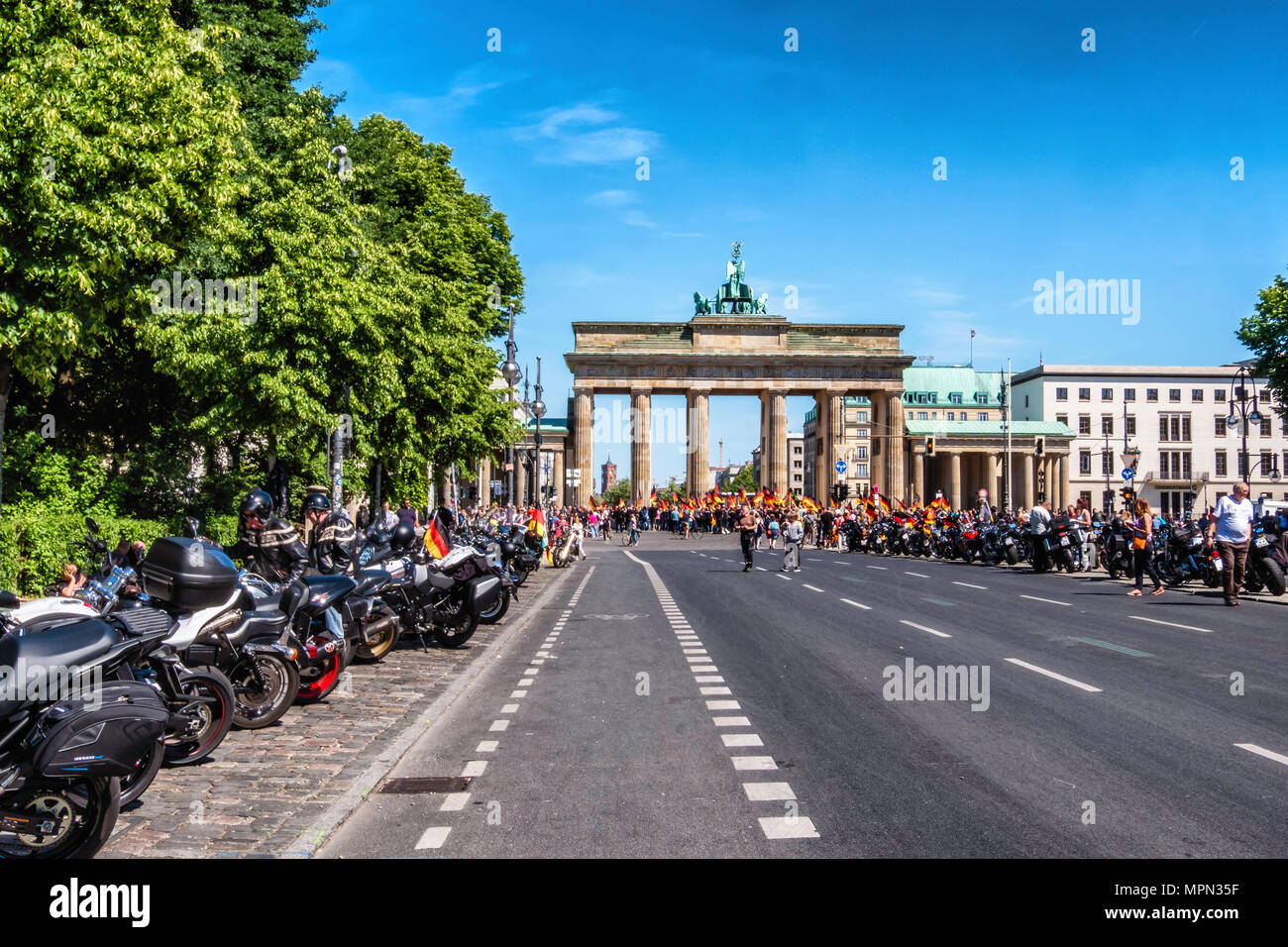 Motor bikers protest hi-res stock photography and images - Alamy