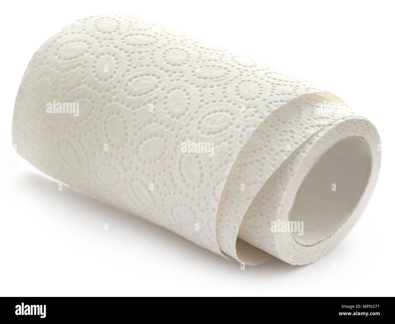 Tissue roll over white background Stock Photo - Alamy