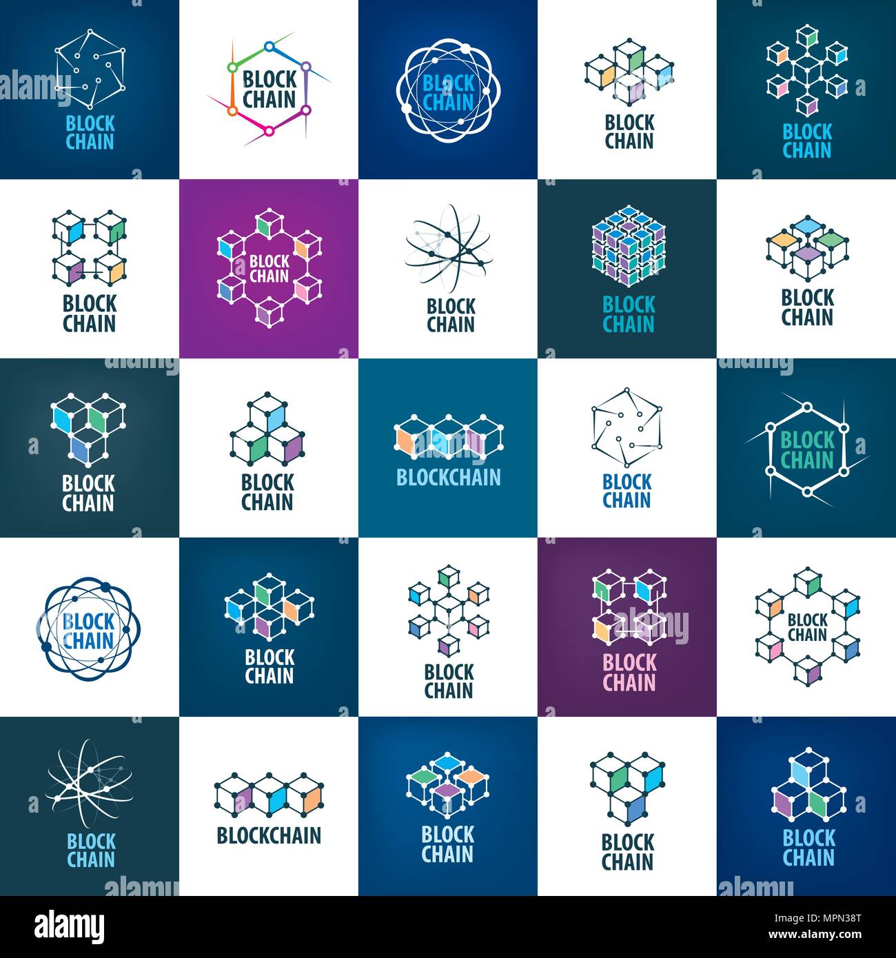 Vector logo blockchain Stock Vector Image & Art - Alamy