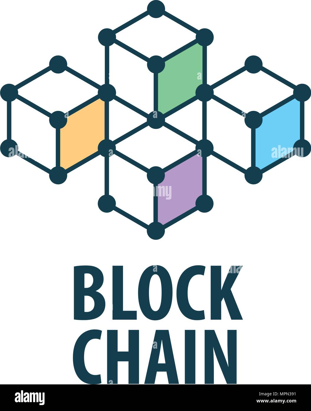 Vector logo blockchain Stock Vector Image & Art - Alamy