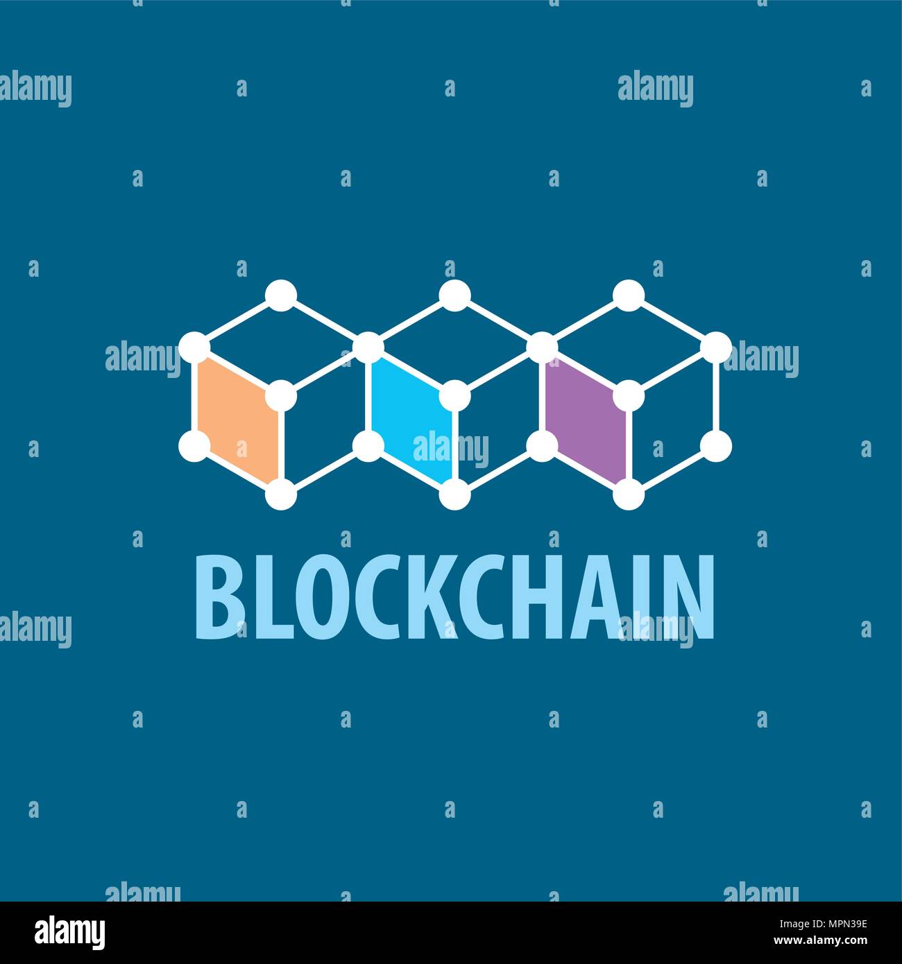 Vector logo blockchain Stock Vector Image & Art - Alamy