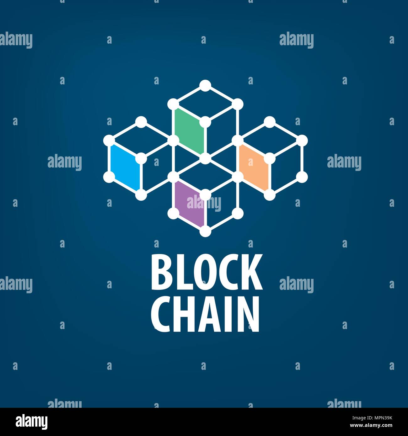 Vector logo blockchain Stock Vector Image & Art - Alamy