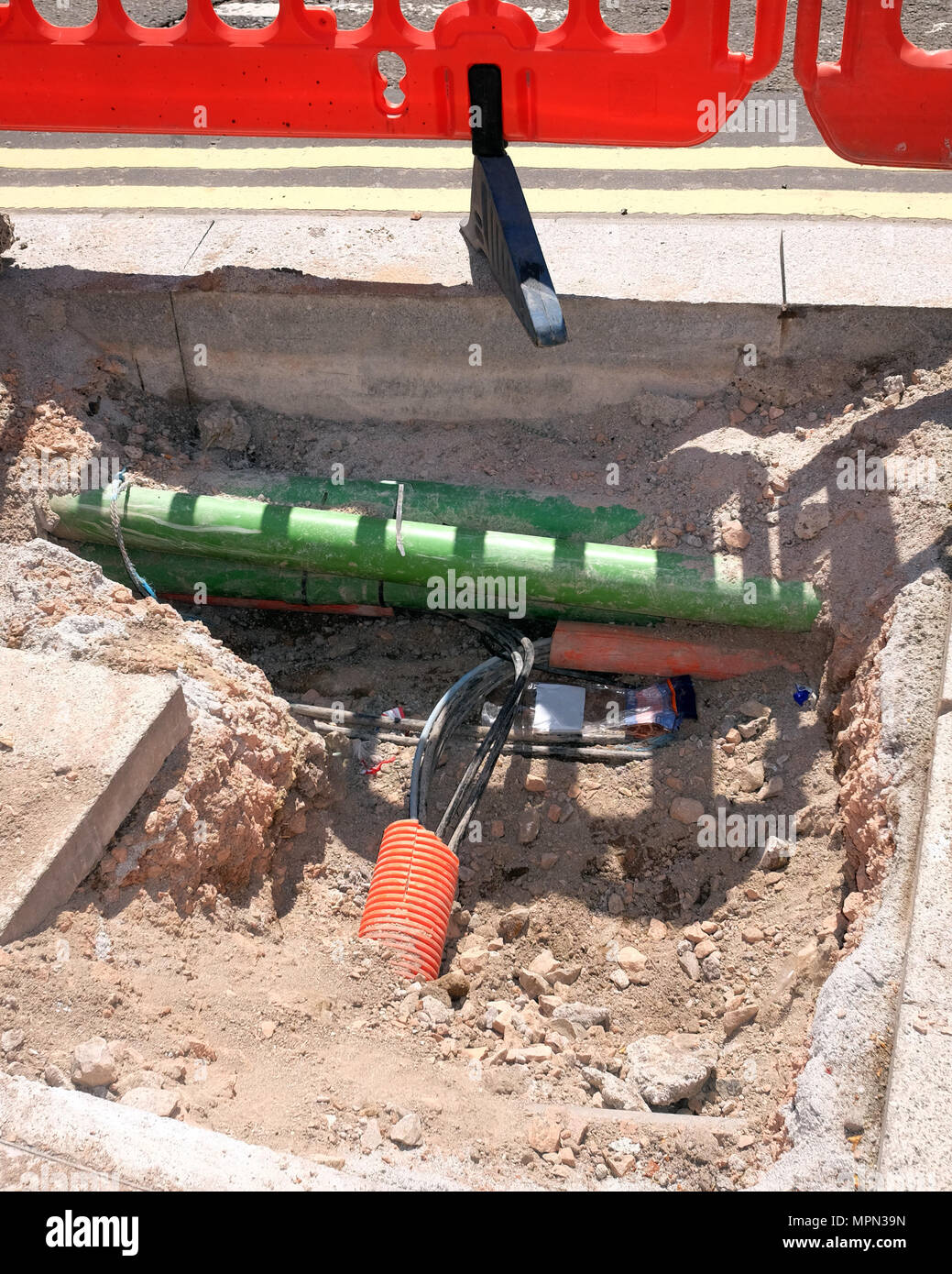 The junction of cables hi-res stock photography and images - Alamy