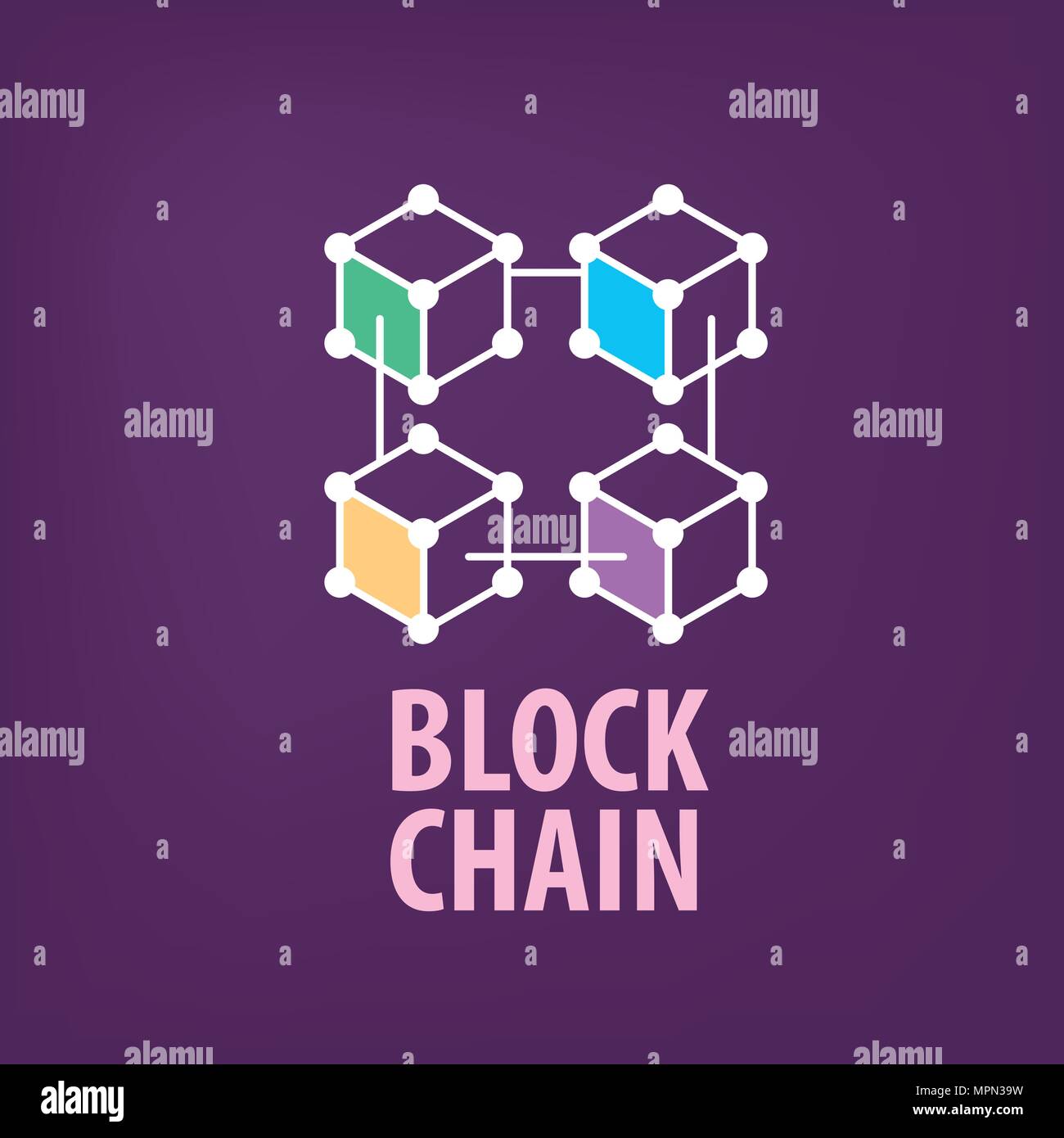 Vector logo blockchain Stock Vector Image & Art - Alamy