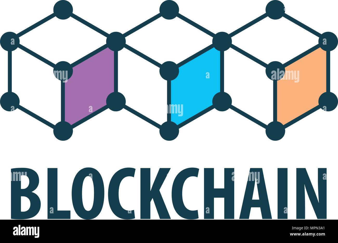 Vector logo blockchain Stock Vector Image & Art - Alamy