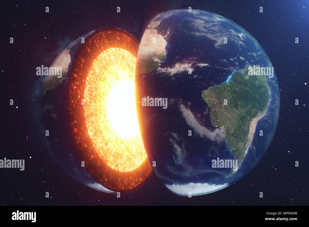 Structure core Earth. Structure layers of the earth. The structure of ...