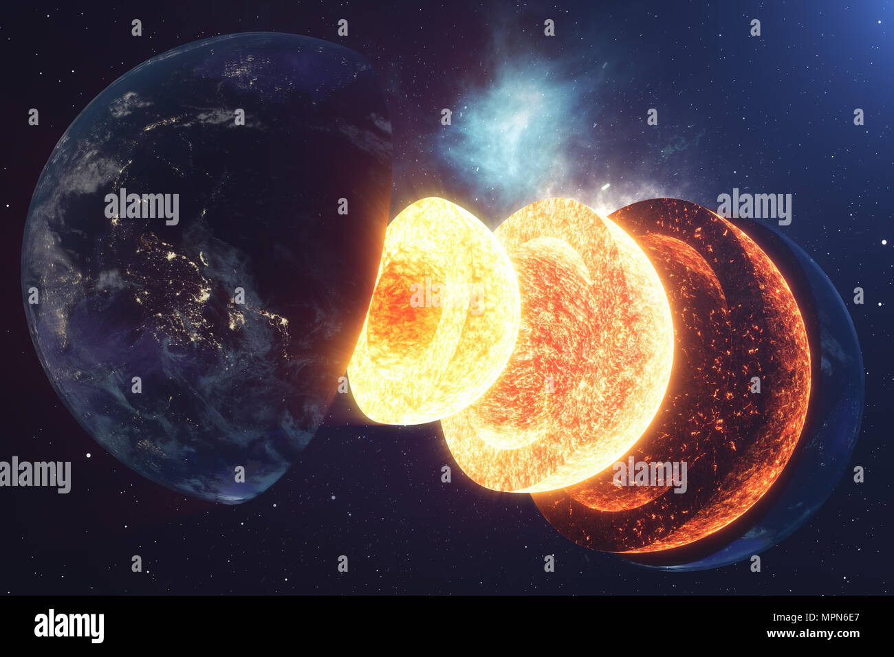 Structure core Earth. Structure layers of the earth. The structure of ...