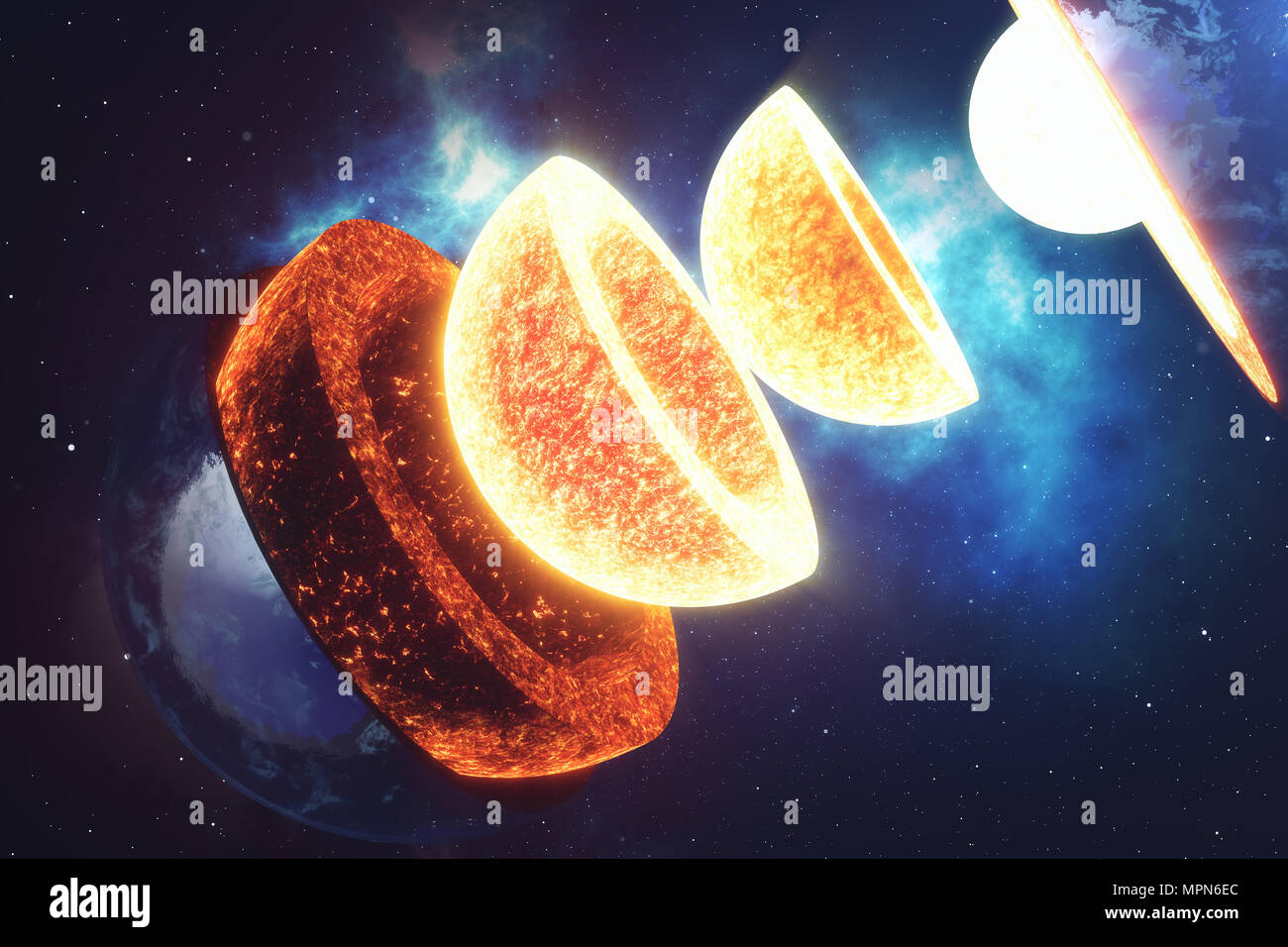 Structure core Earth. Structure layers of the earth. The structure of ...