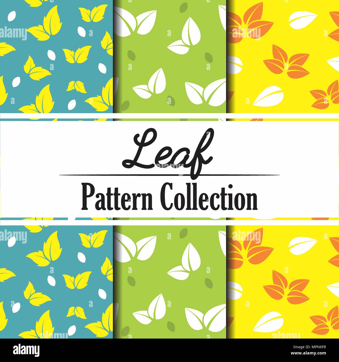Leaf pattern wallpaper vector hi-res stock photography and images - Alamy