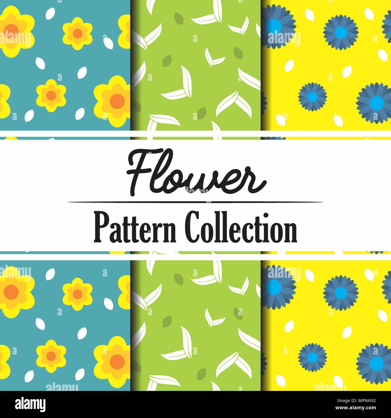 Flower Pattern Collection Stock Photo - Alamy