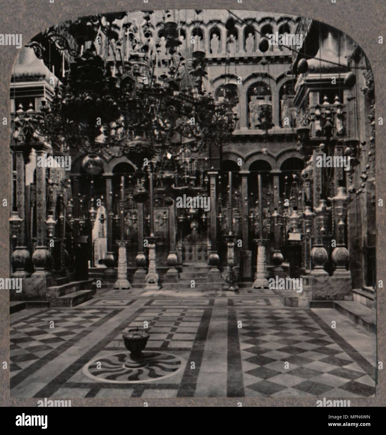 'Greek Cathedral in the Holy Sepulchure Church, Jerusalem', c1900 ...