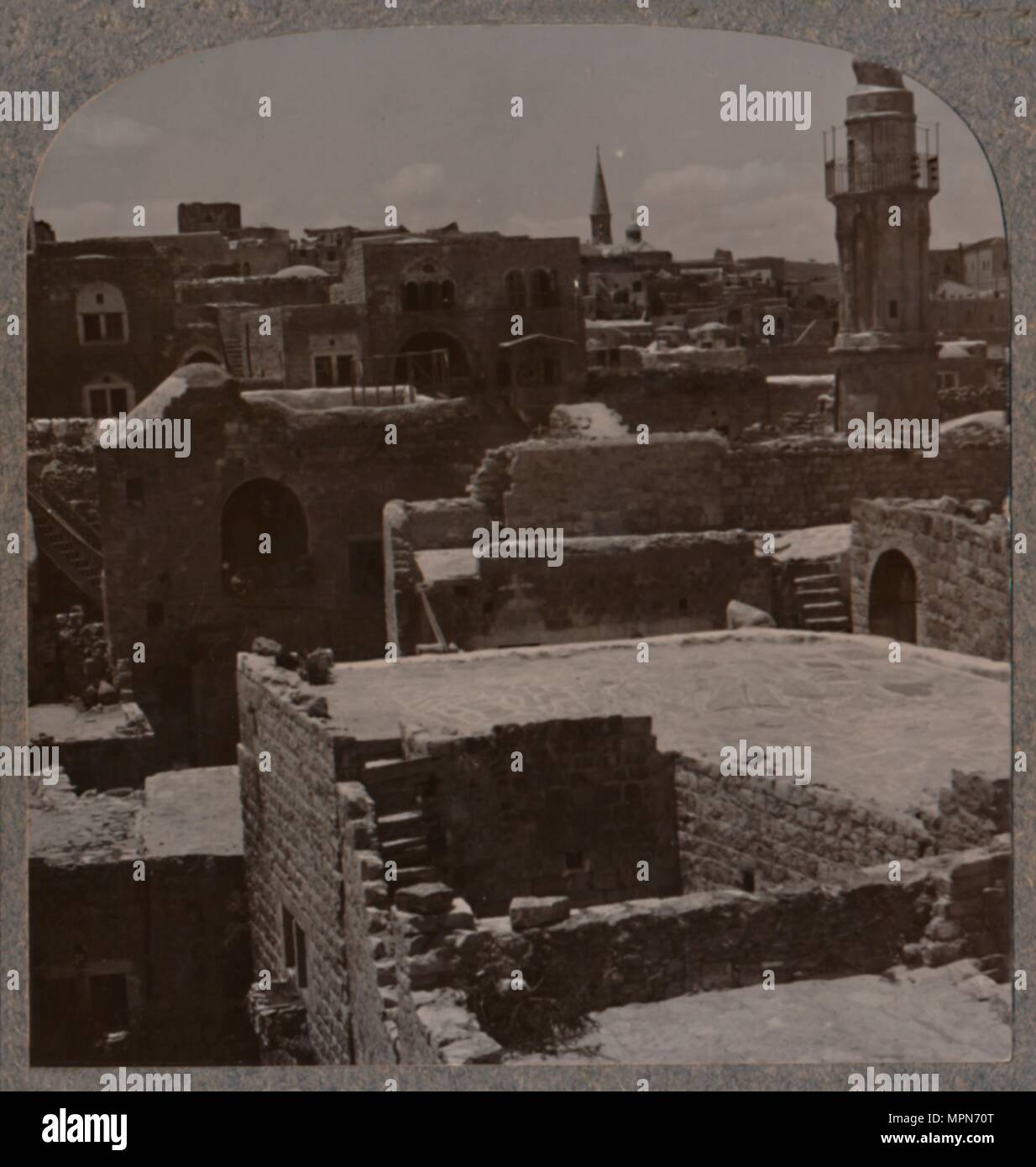 'Bird's-eye view of Lydda', c1900. Artist: Unknown Stock Photo - Alamy