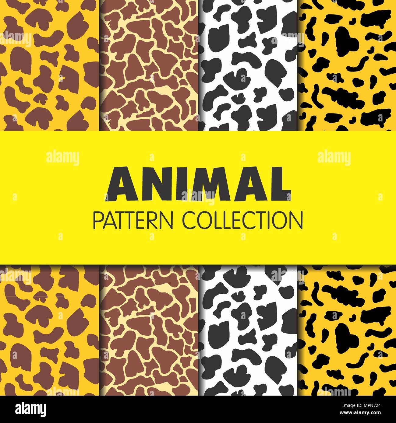 Animal Pattern Collection Stock Photo - Alamy