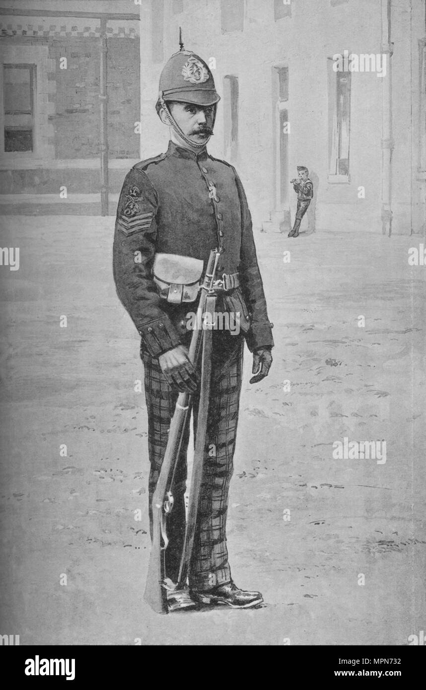 'Sergeant, The Cameronians (Scottish Rifles)', c1880. Artist: Gregory ...