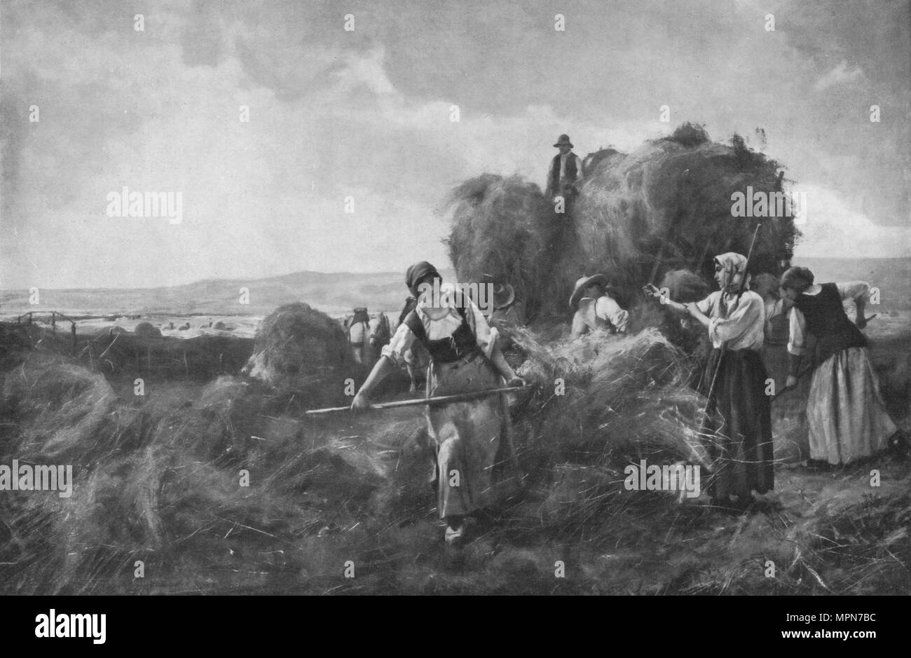 'The Harvesters', c1885, (1912). Artist: Julien Dupre Stock Photo - Alamy