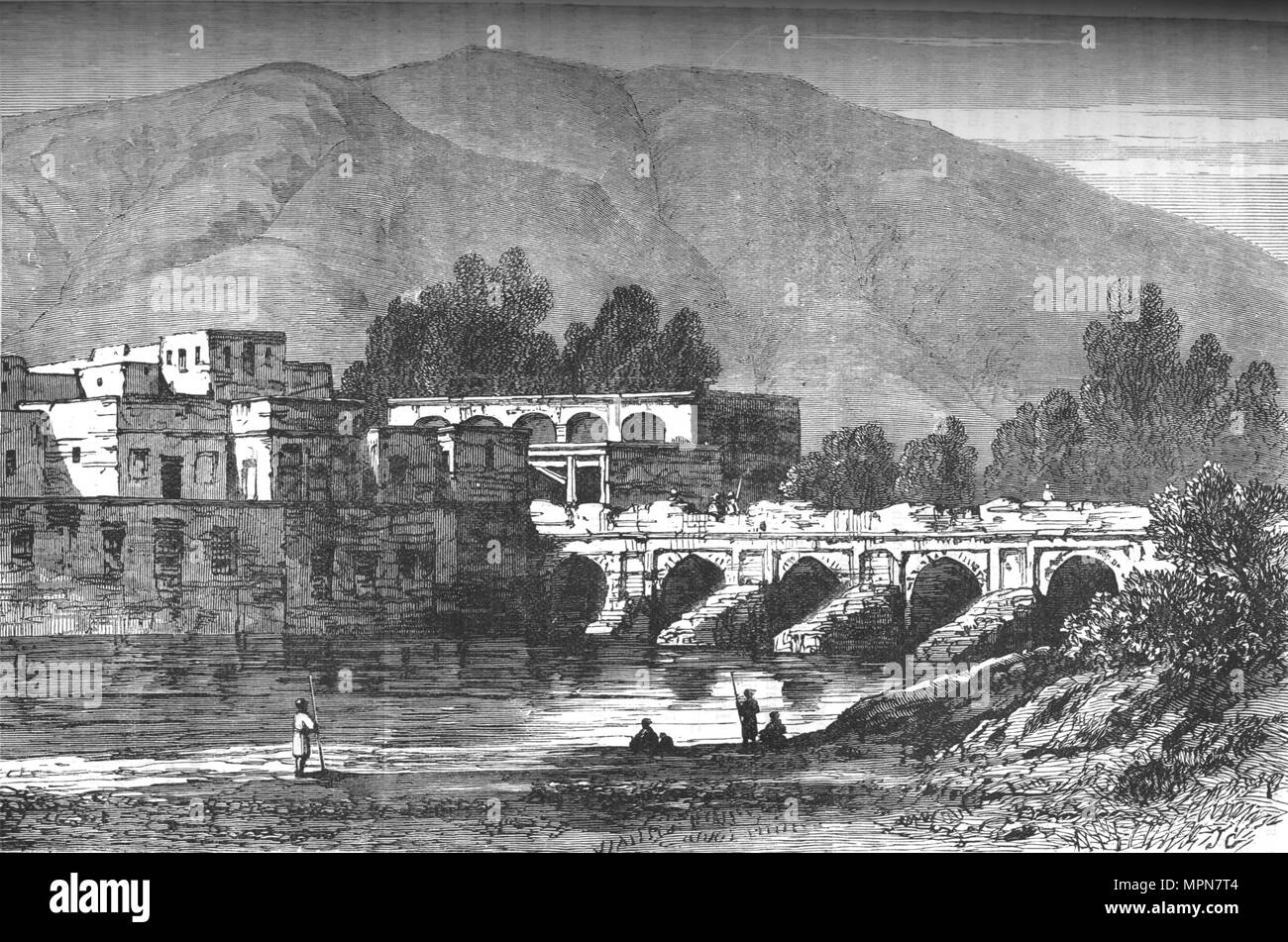 'The Bridge, Cabul', c1880. Artist: Unknown Stock Photo - Alamy