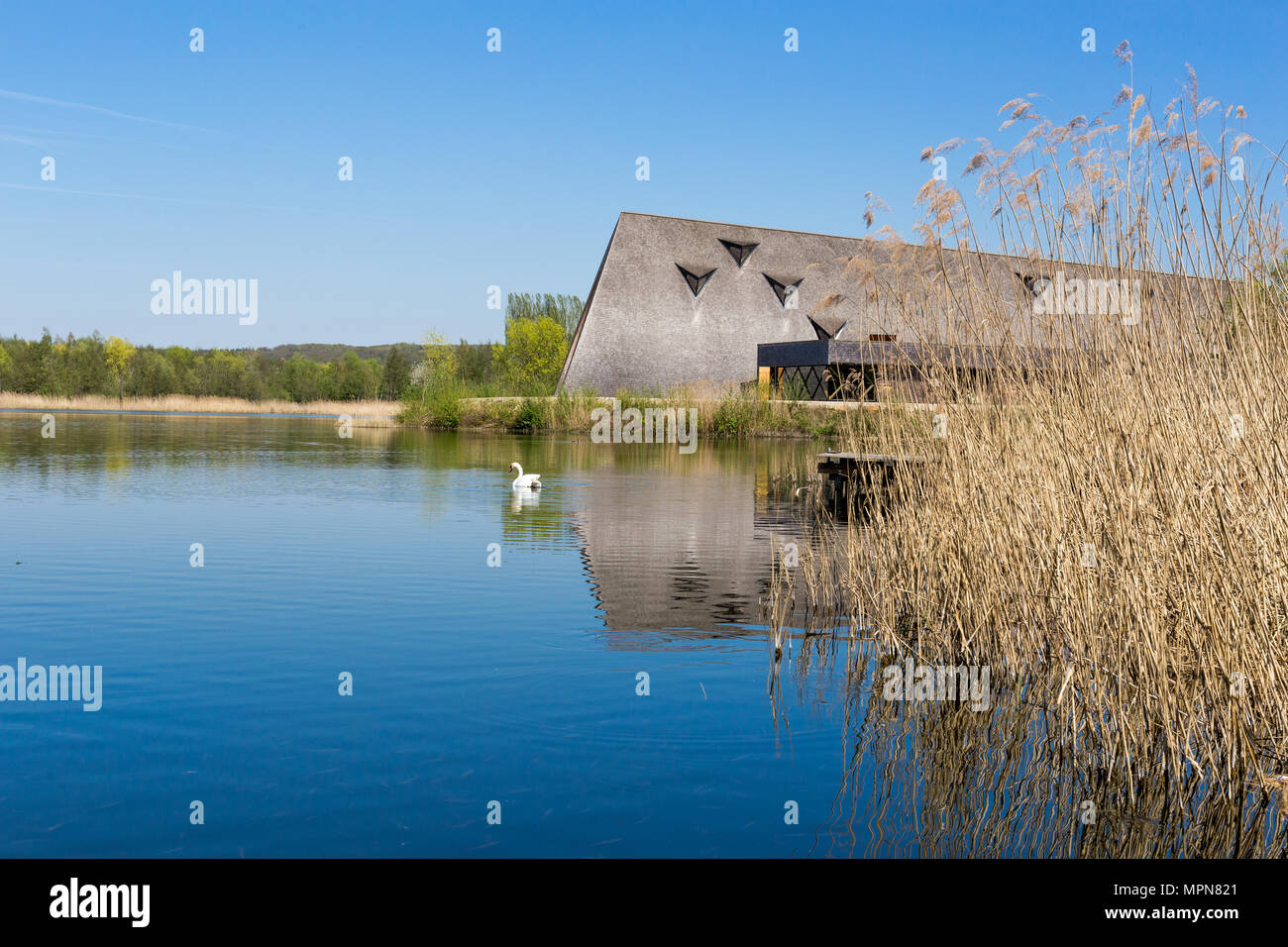 quarry lake in Remerschen Stock Photo - Alamy
