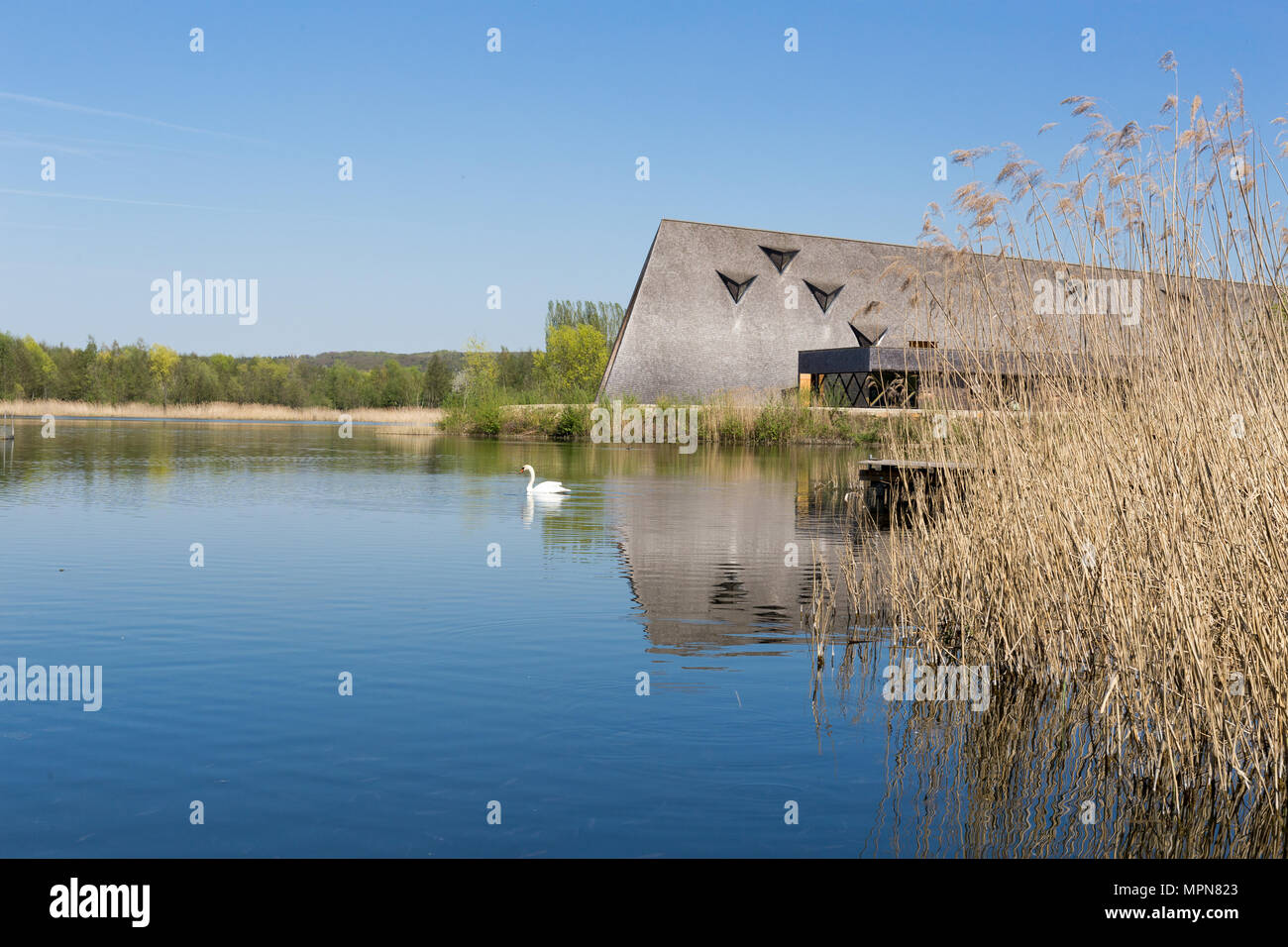 quarry lake in Remerschen Stock Photo - Alamy