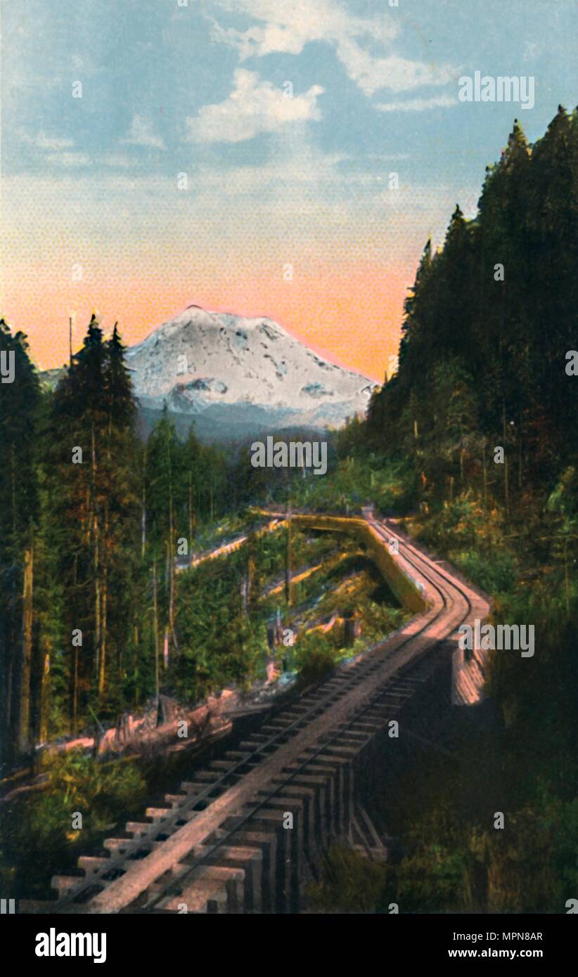 Mt rainier scenic railroad hi-res stock photography and images - Alamy