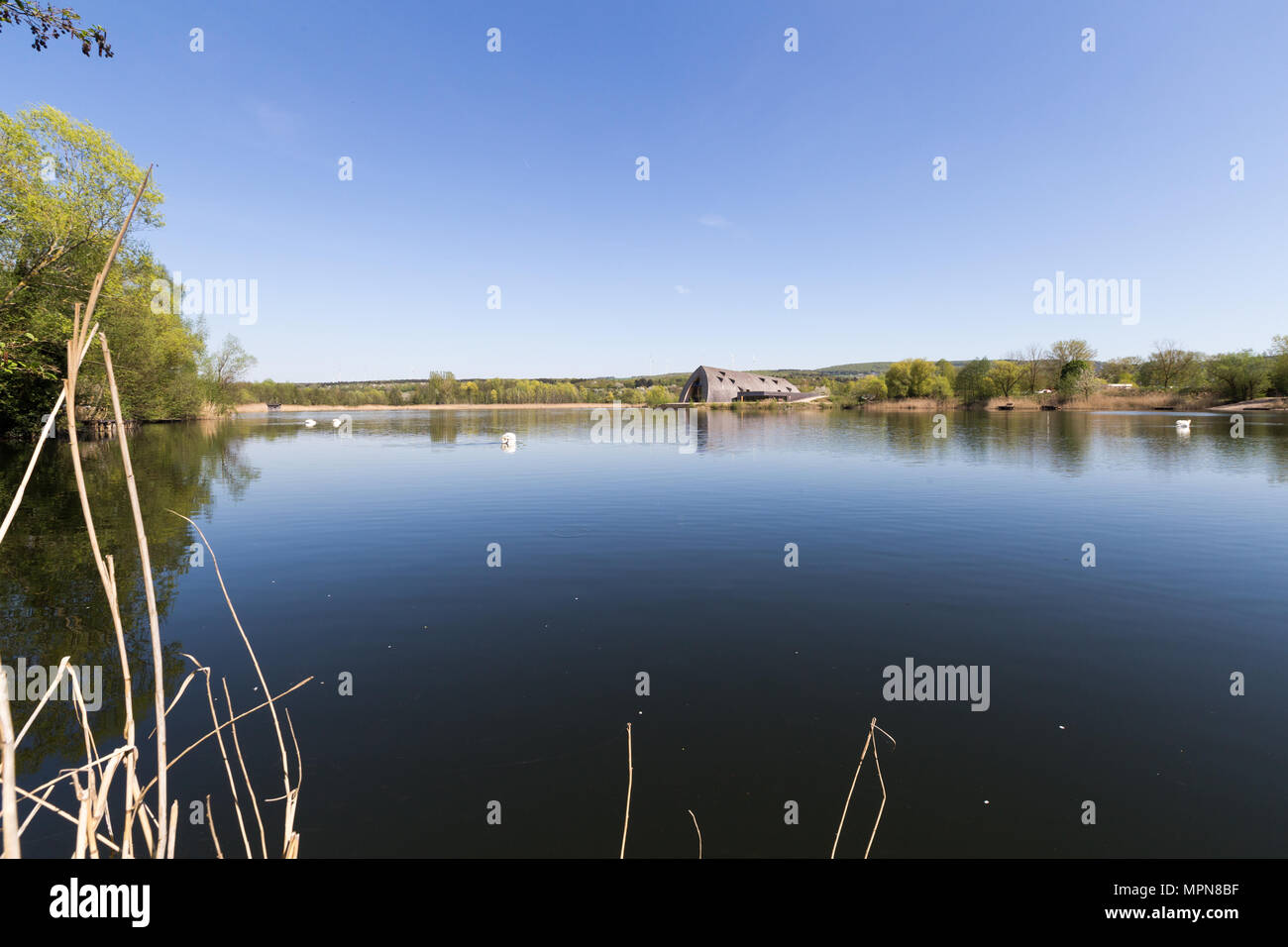 quarry lake in Remerschen Stock Photo - Alamy