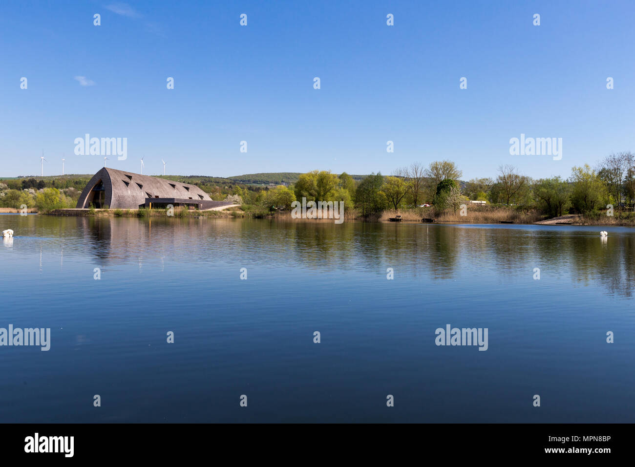 quarry lake in Remerschen Stock Photo - Alamy