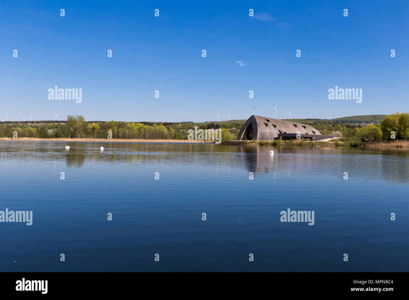 quarry lake in Remerschen Stock Photo - Alamy