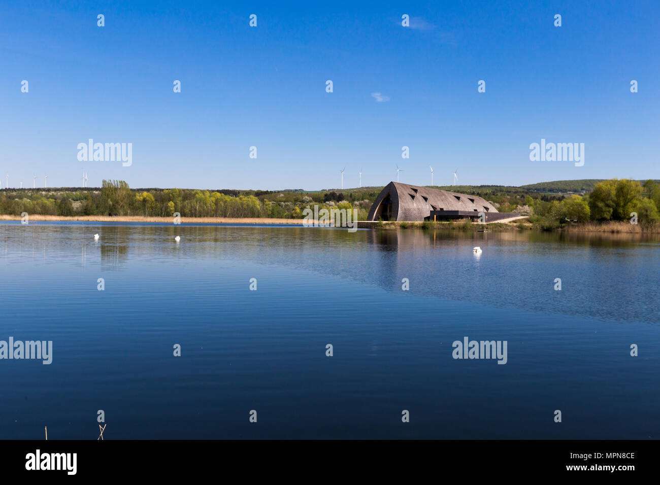 quarry lake in Remerschen Stock Photo - Alamy