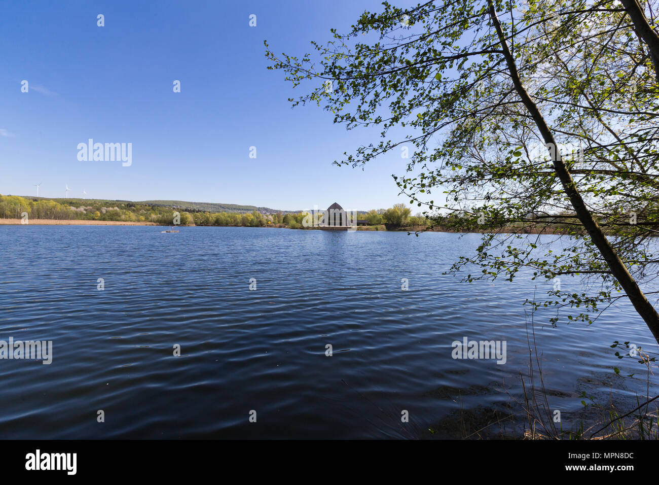 quarry lake in Remerschen Stock Photo - Alamy