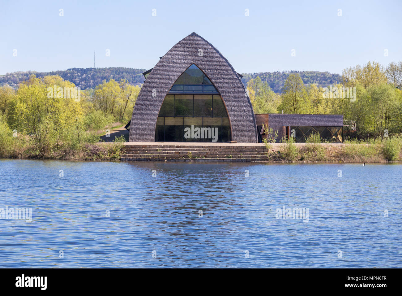 quarry lake in Remerschen Stock Photo - Alamy