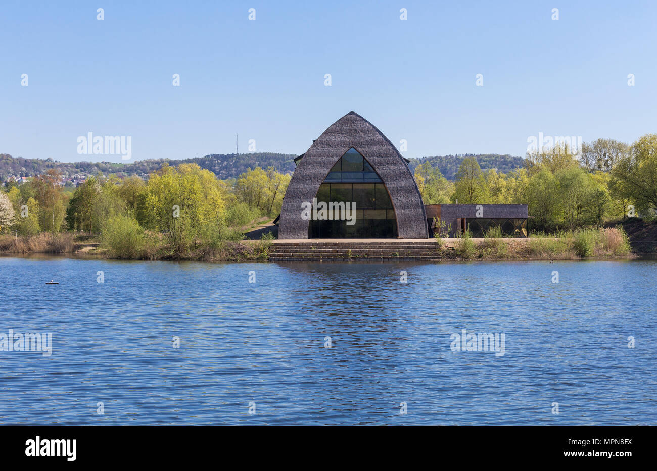 quarry lake in Remerschen Stock Photo - Alamy