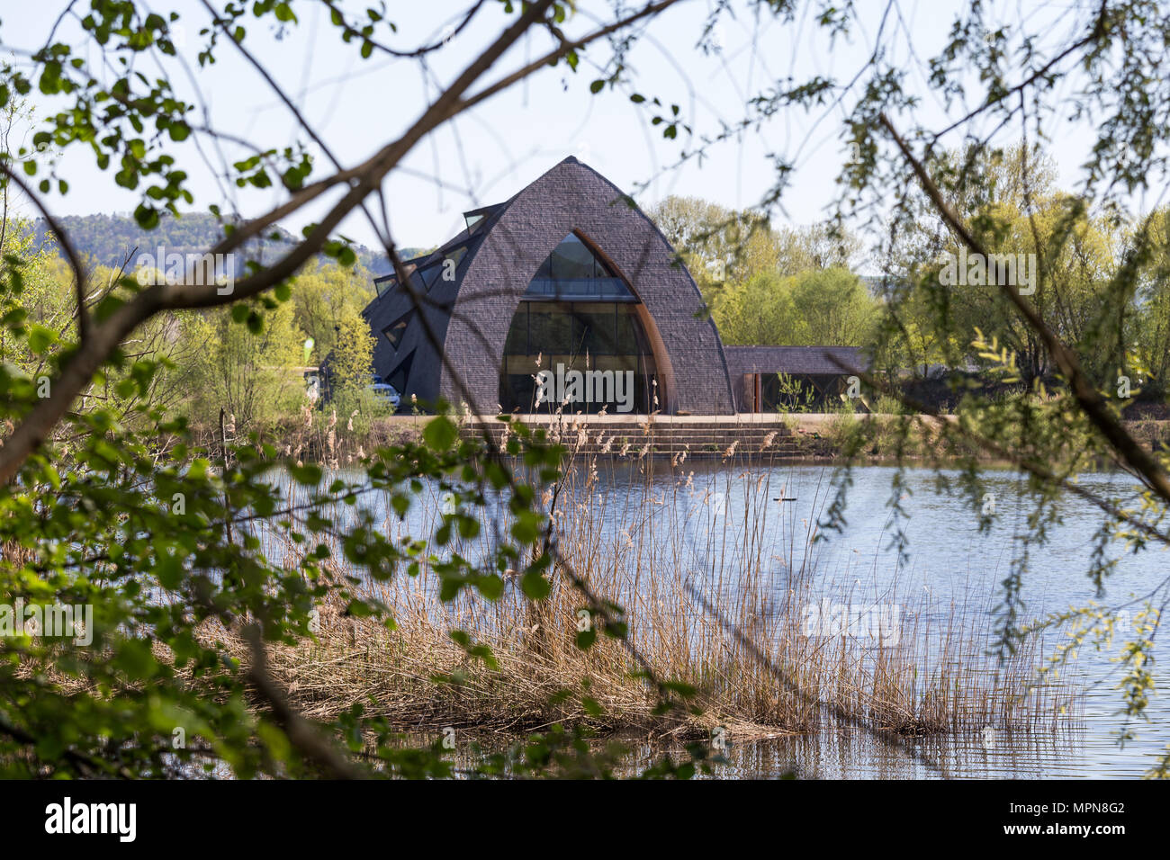 quarry lake in Remerschen Stock Photo - Alamy