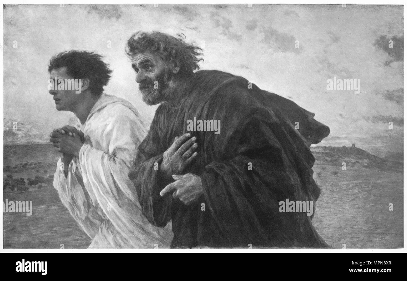 'The Disciples Peter and John Running to the Sepulchre on the Morning ...