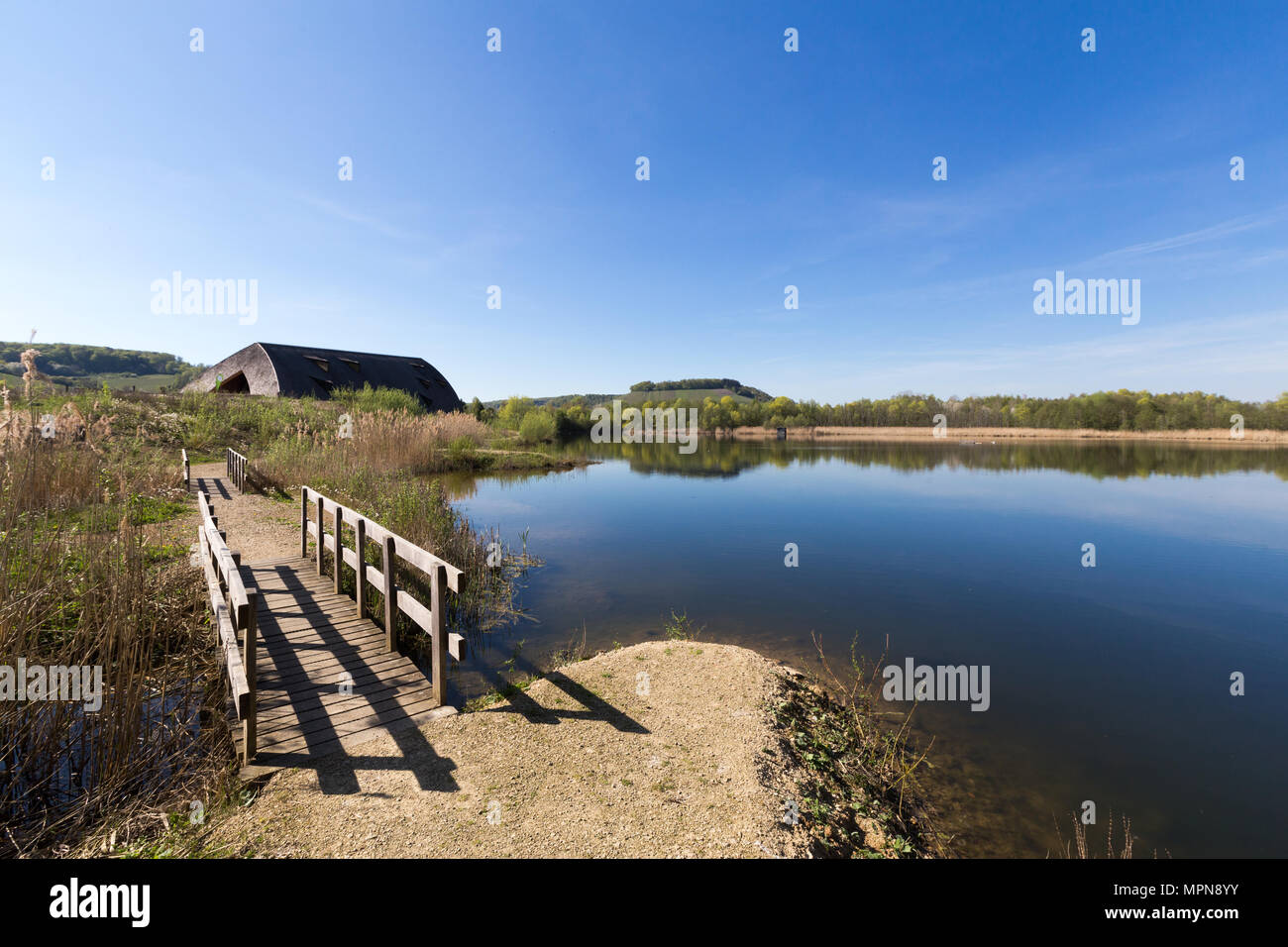 quarry lake in Remerschen Stock Photo - Alamy