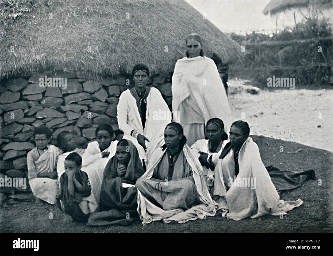 A group of Abyssinians, 1912. Artist: Unknown Stock Photo - Alamy