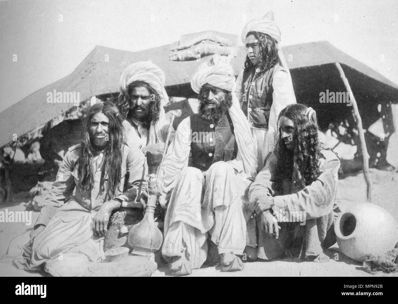 A group of Brahui of East Balochistan, 1902. Artist: F Bremner Stock ...