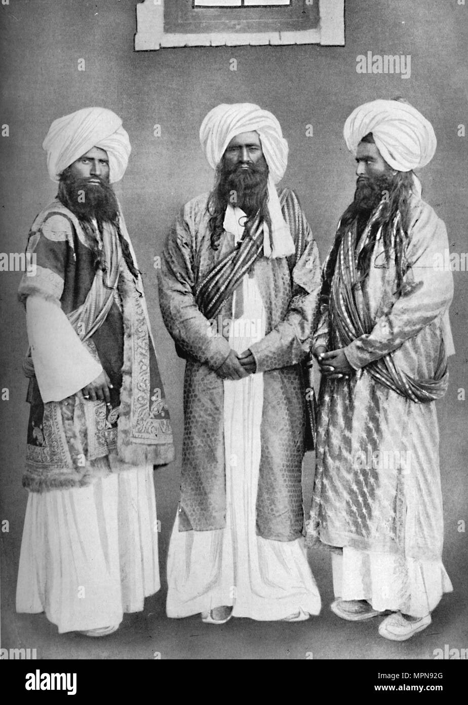 Three Balochi chiefs, 1902. Artist: F Bremner Stock Photo - Alamy