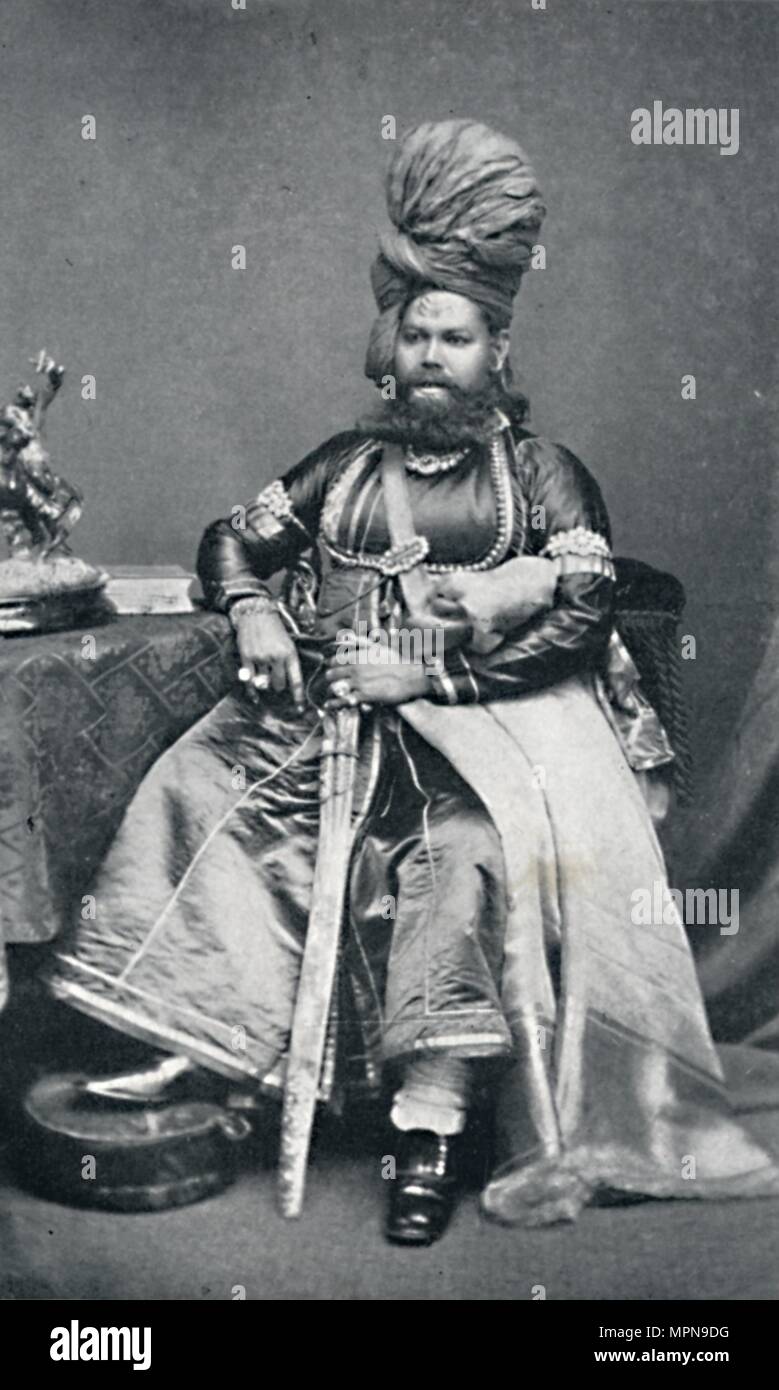 Maharaja of Panab, Bombay Presidency, 1902. Artist: Bourne & Shepherd ...