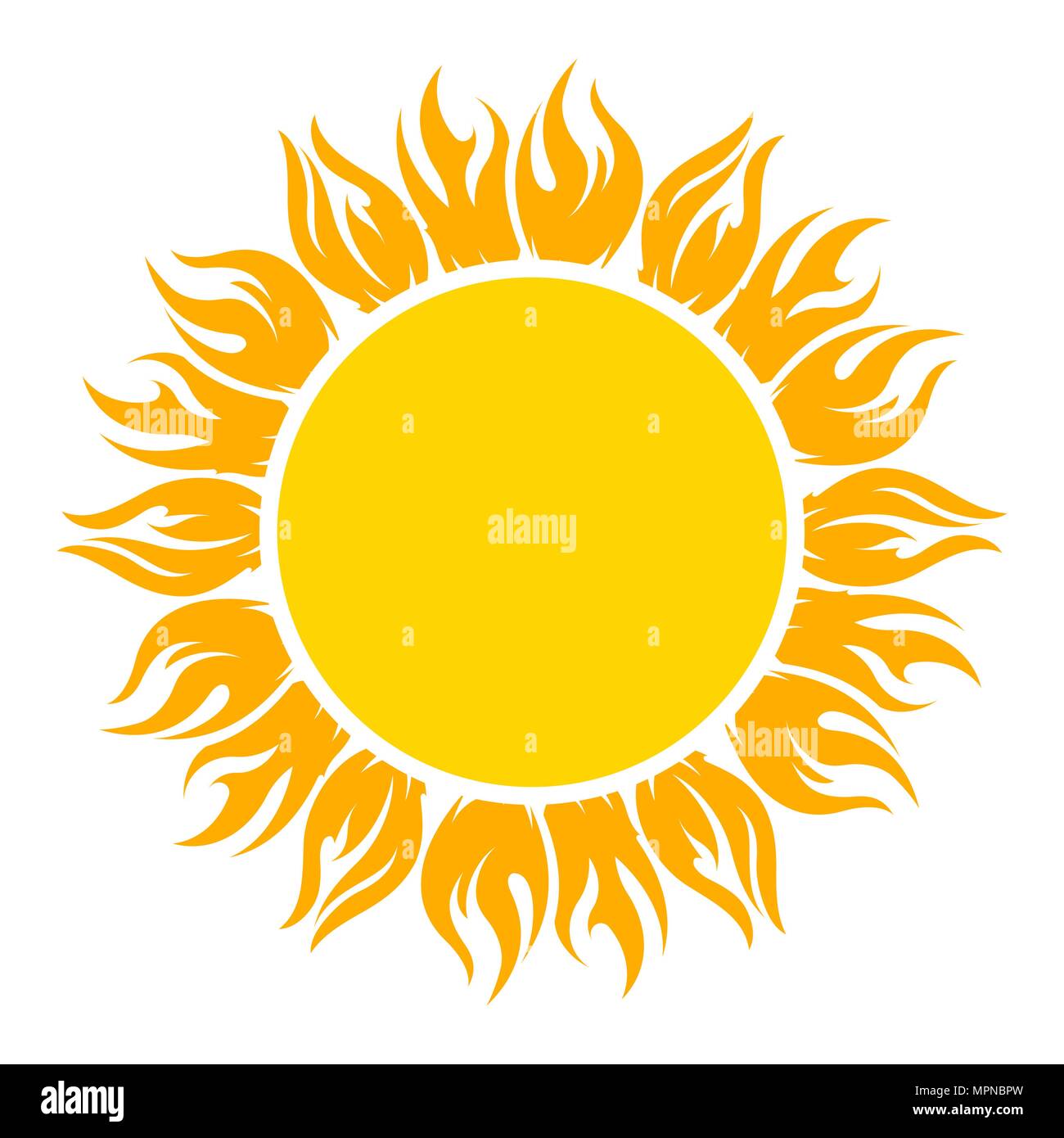 Decorative vector bright colorful sun symbol Stock Vector Image & Art ...