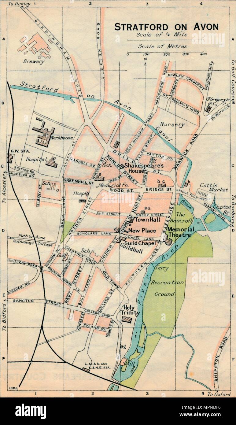 Map of avon hi-res stock photography and images - Alamy