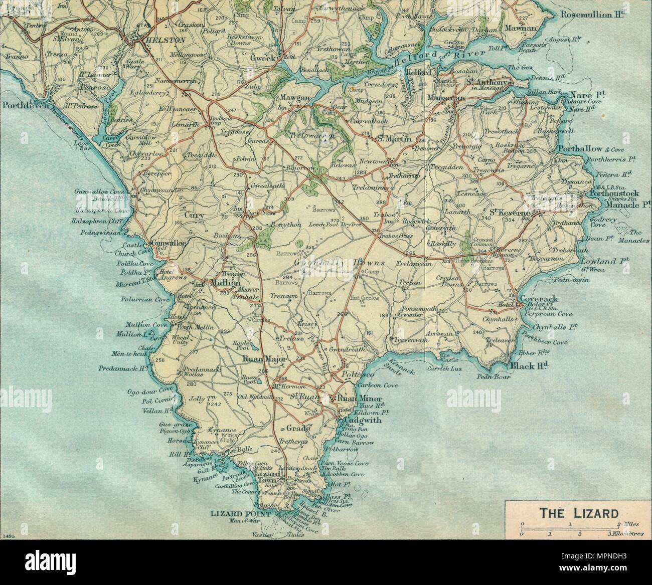 Map of lizard point hi-res stock photography and images - Alamy