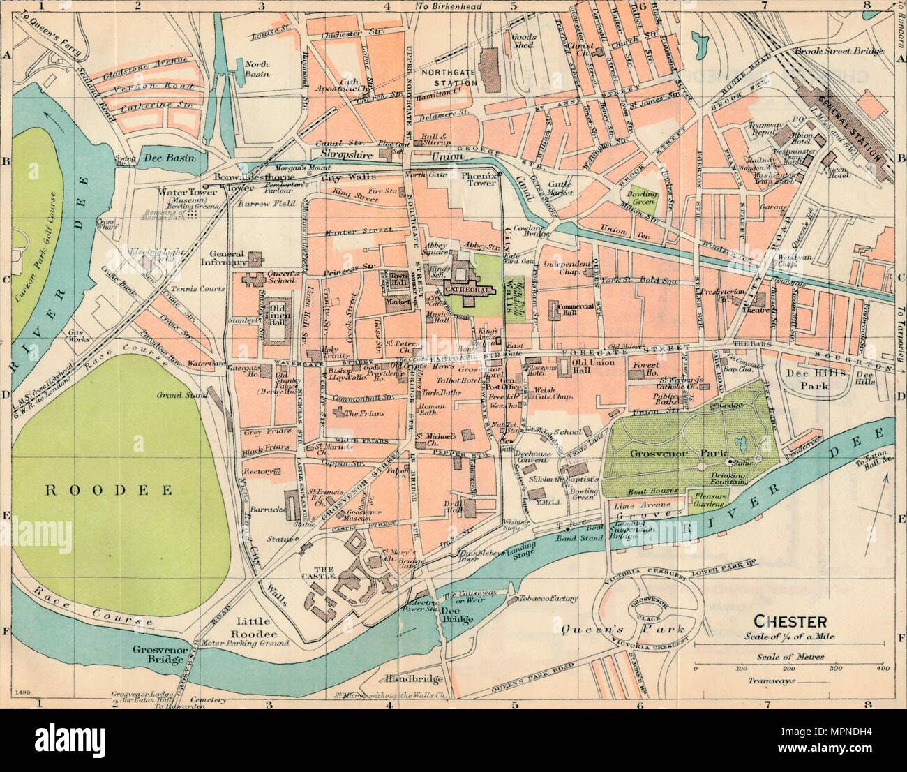 Map chester hi-res stock photography and images - Alamy