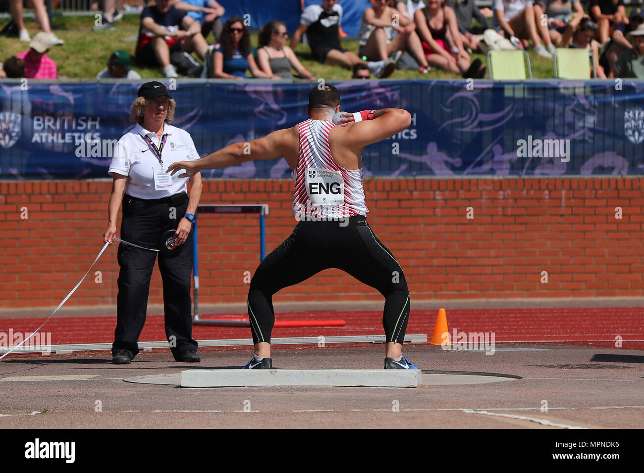 Loughborough, England, 20th, May, 2018. Yaucef Zatat competing in the ...