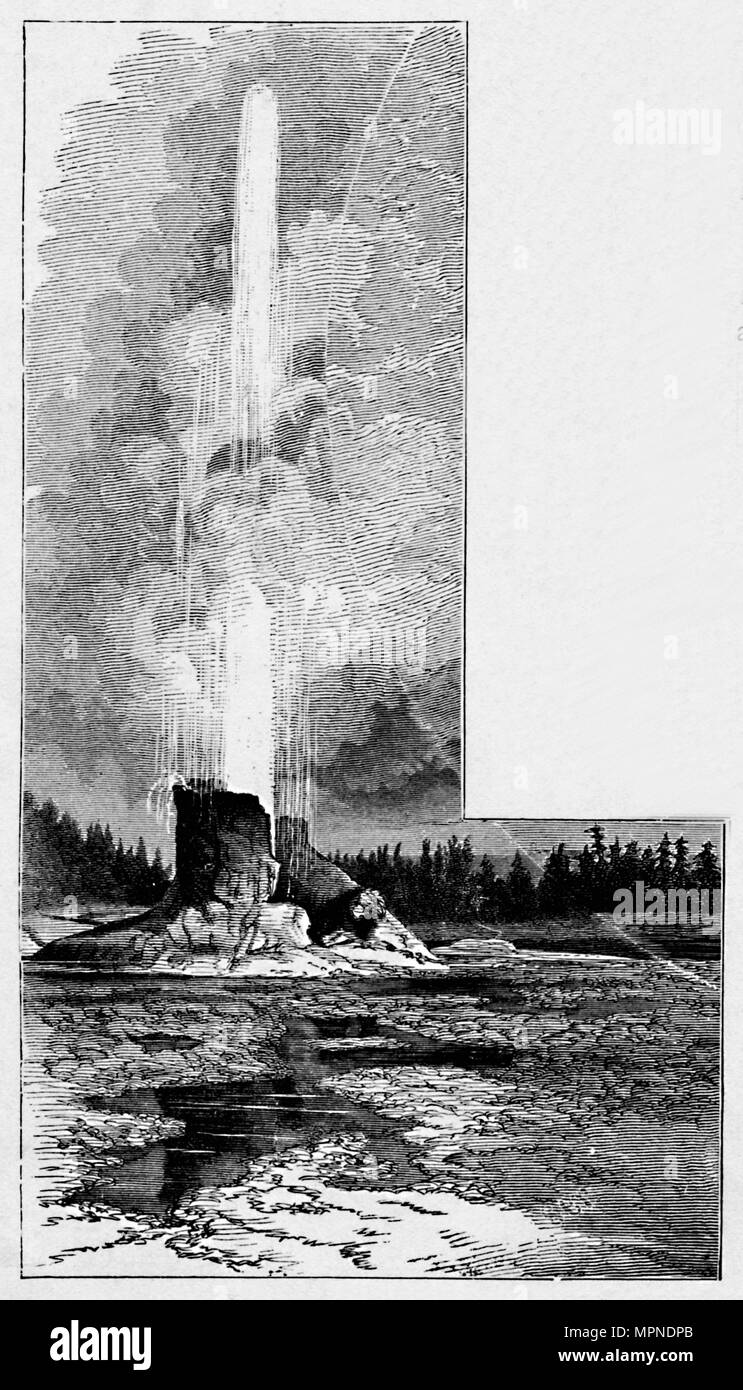 'Giant Geyser', 1883. Artist: Unknown Stock Photo - Alamy