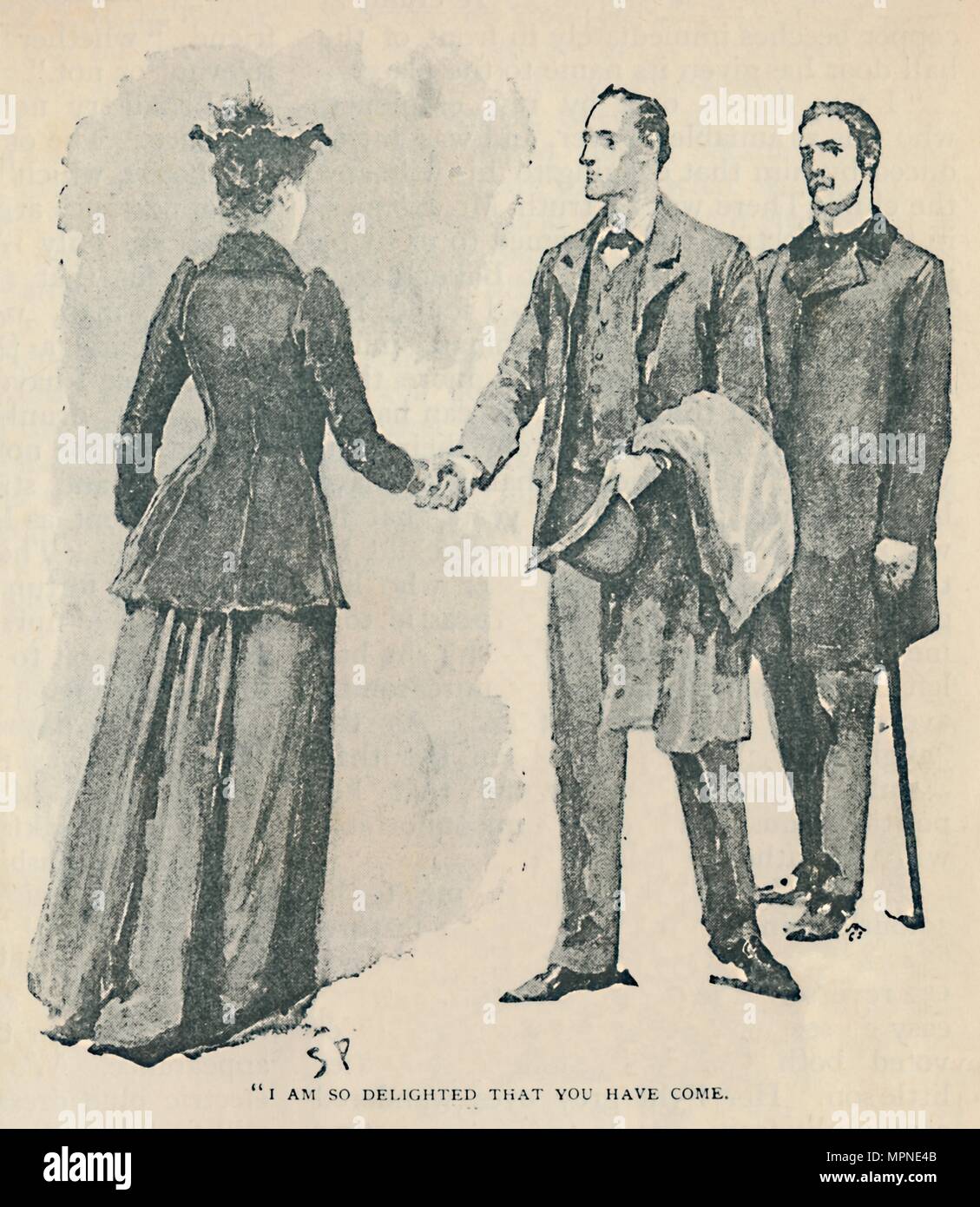 'I Am So Delighted That You Have Come', 1892. Artist: Sidney E Paget ...