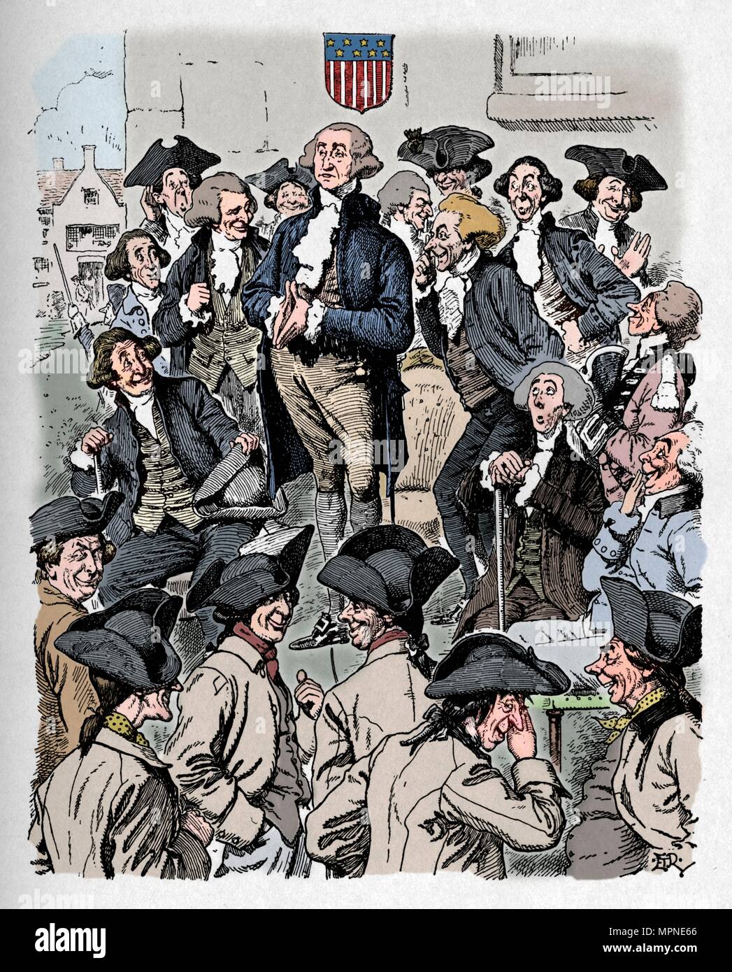 'George Washington trying to tell a lie', c1900. Artist: Edward ...