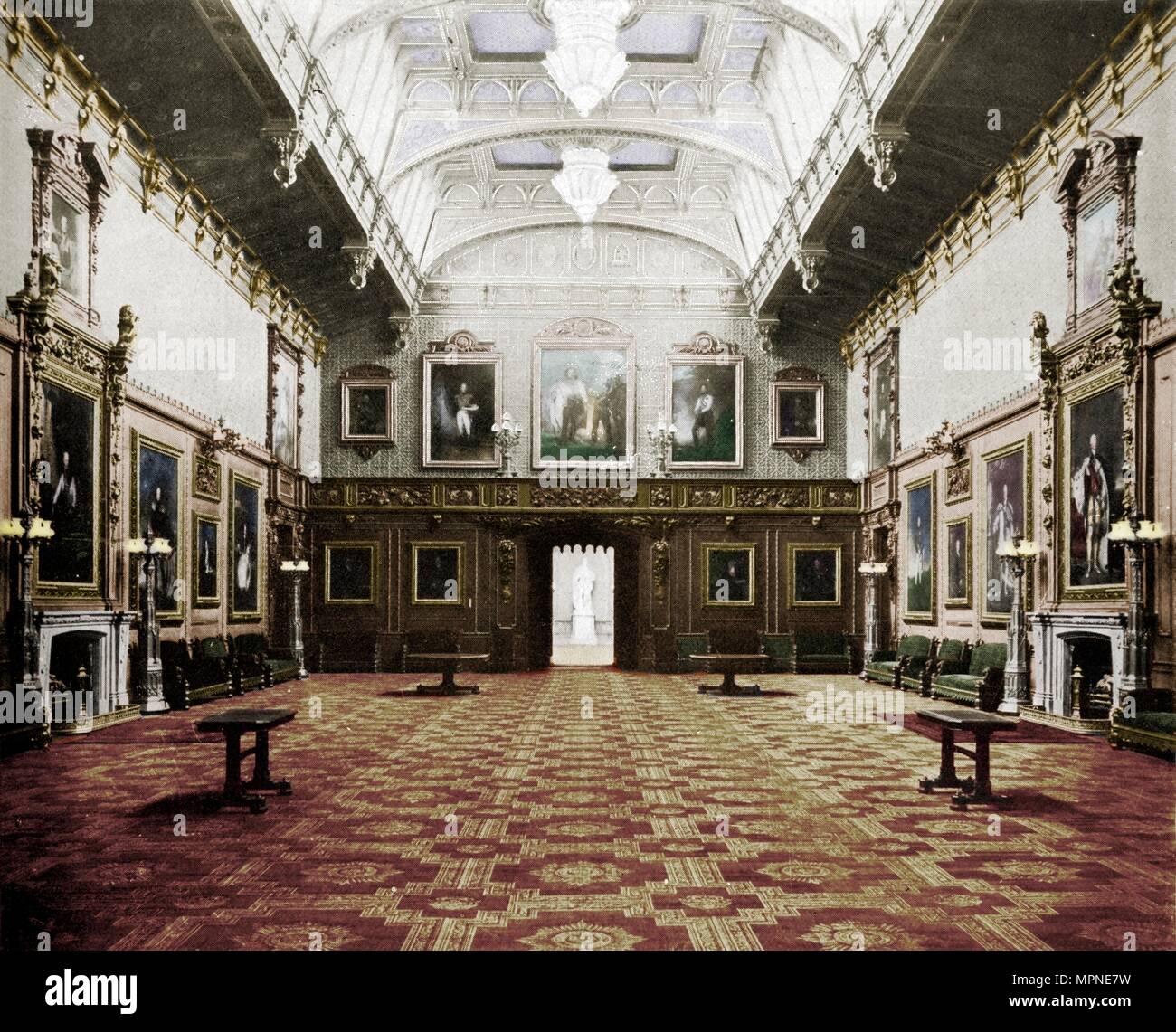 'The Waterloo Chamber Windsor Castle', c1899, (1901). Artist: Eyre ...