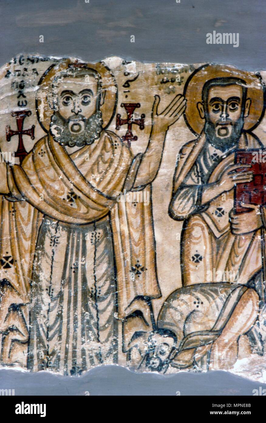 Two Saints, Coptic Wall Painting. Egypt, 6th century. Artist: Unknown ...