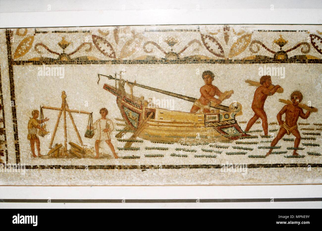 Roman Sea mosaic, 2nd-3rd century Artist: Unknown Stock Photo - Alamy