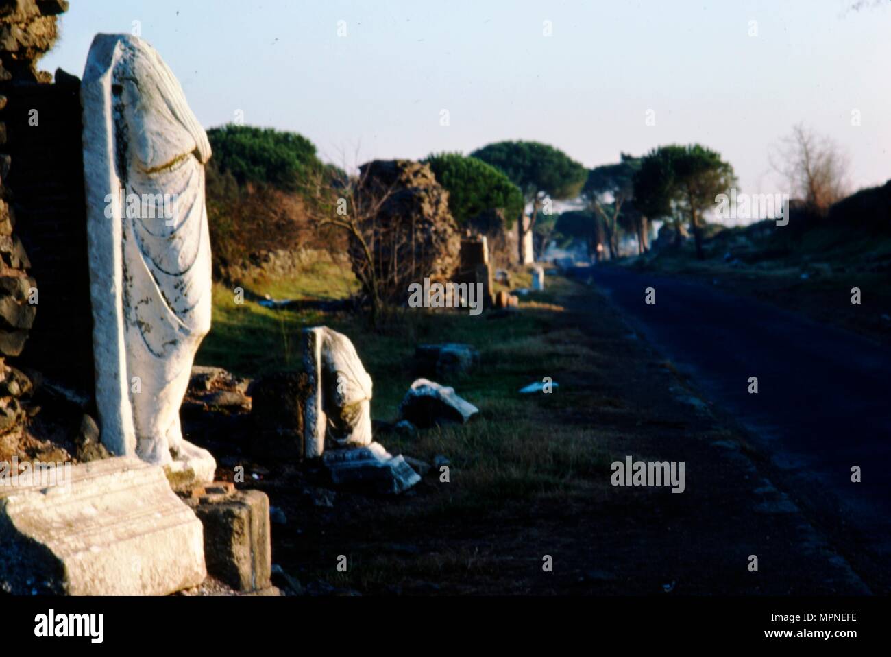 Roman Tombs on the Appian Way, Rome, (1st-3rd century), c20th century ...