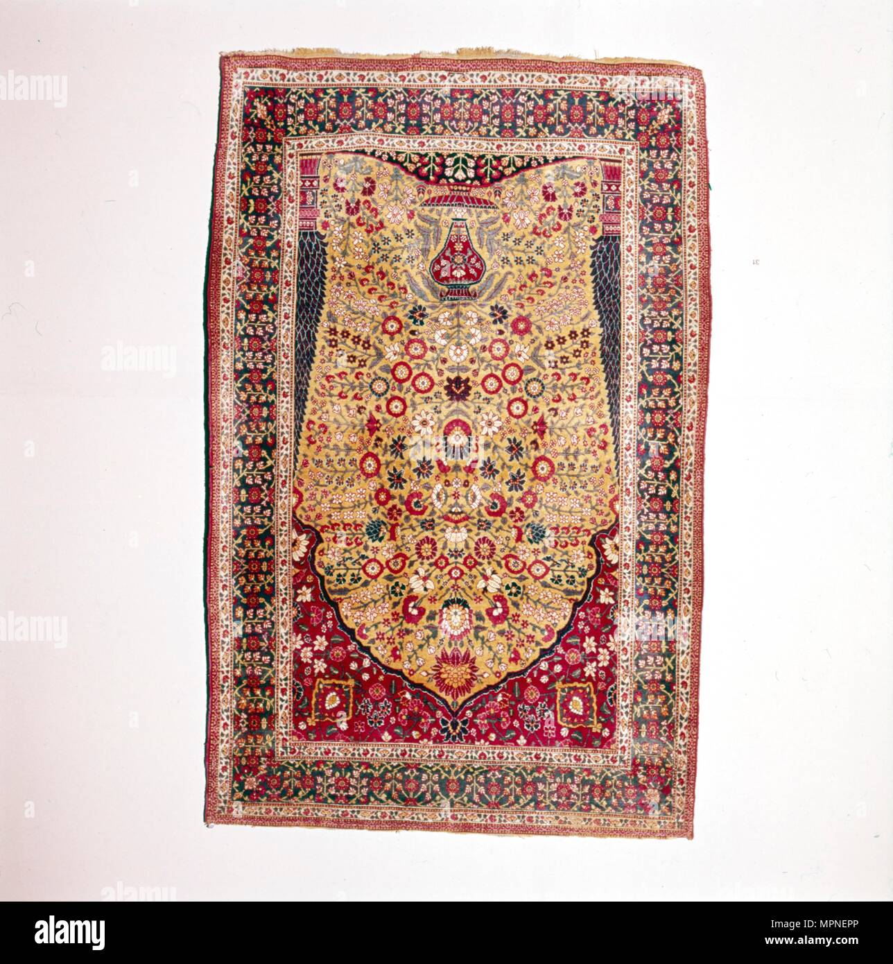 South Persian Prayer Rug, 18th century. Artist: Unknown Stock Photo - Alamy